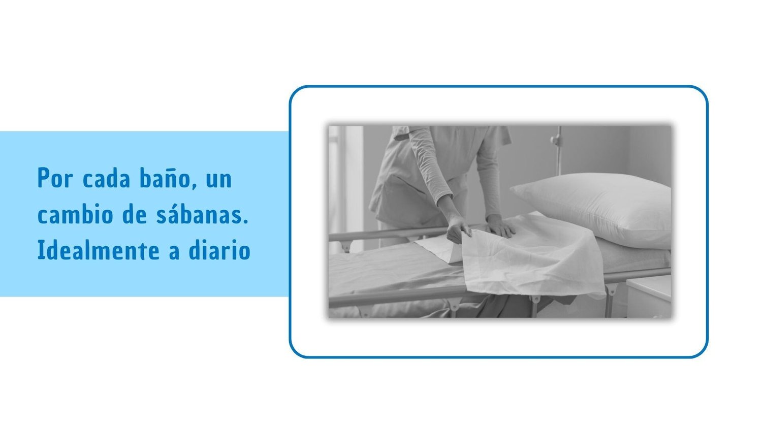 ¿Cómo asear a un paciente en cama?